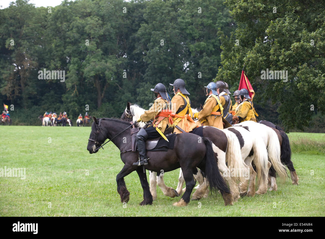 17th century re enactment of the English civil war between the ...