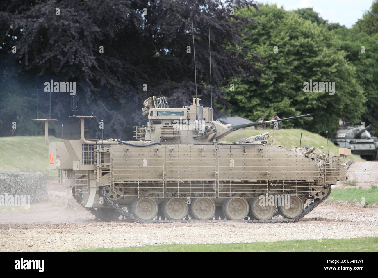 Warrior WCSP 40mm Turret - Bovington Stock Photo - Alamy