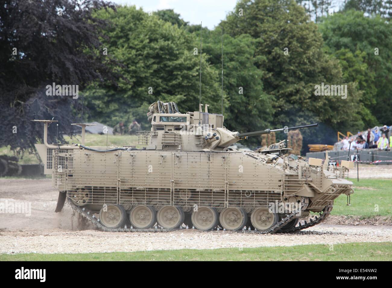 Warrior WCSP 40mm Turret - Bovington Stock Photo - Alamy