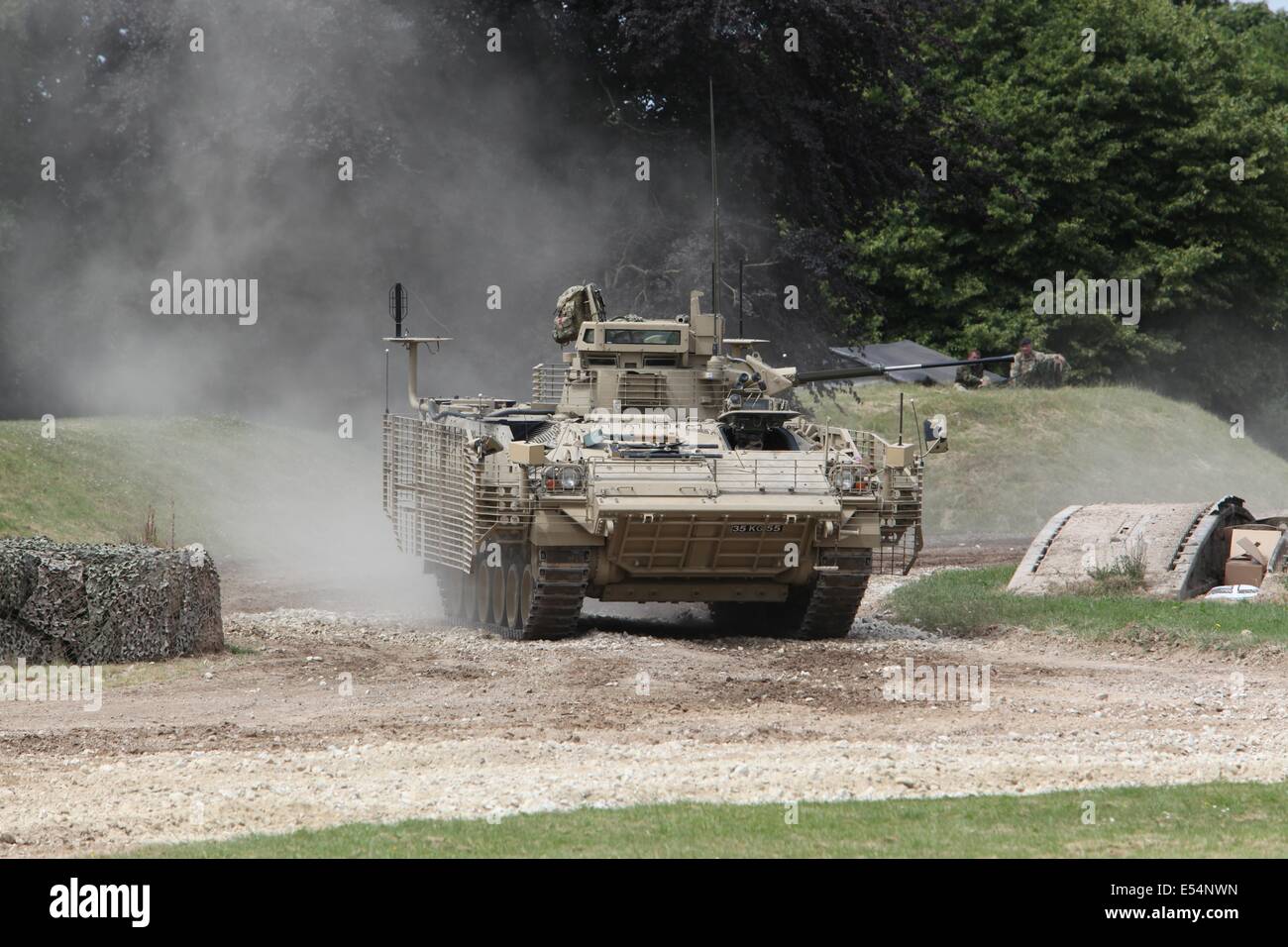 Warrior WCSP 40mm Turret - Bovington Stock Photo - Alamy