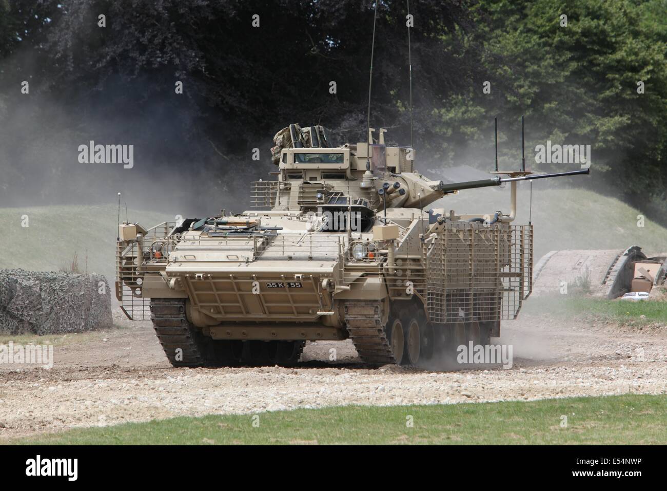 Warrior WCSP 40mm Turret - Bovington Stock Photo - Alamy
