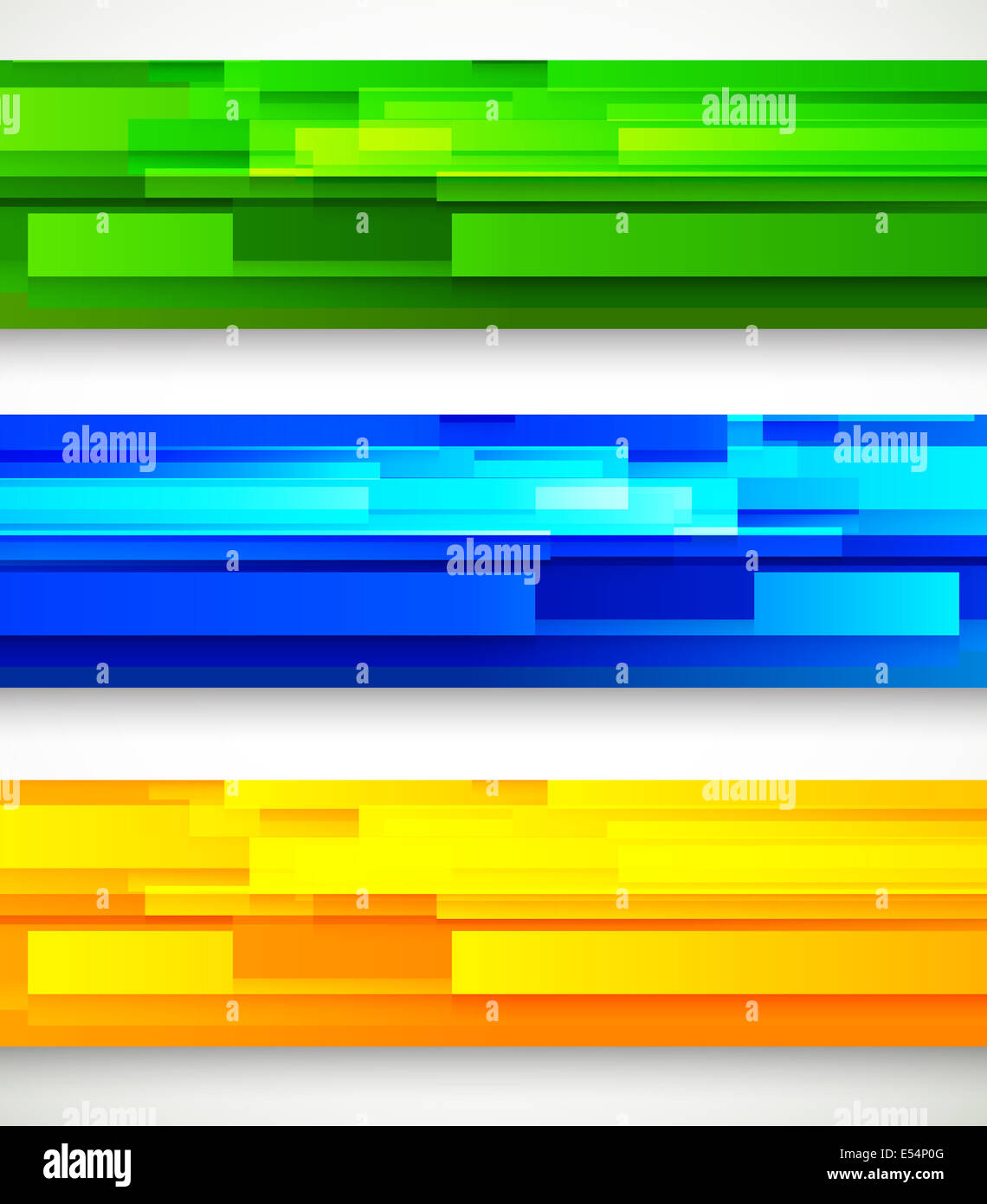 Set of tech banners Stock Photo - Alamy