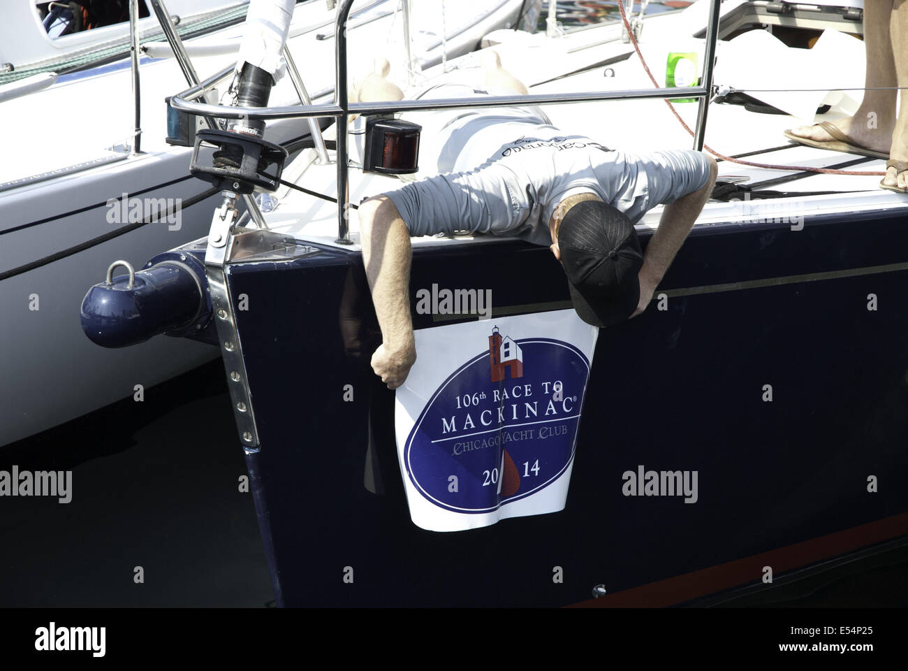 Sailors began their333 mile journey from Chicago to Mackinac Island ...