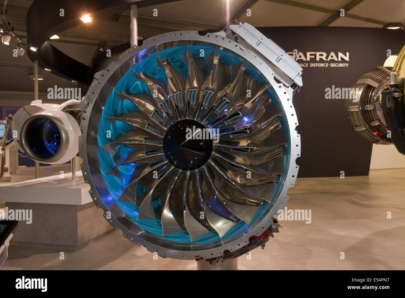Safran engine blades for Airbus A350 Stock Photo - Alamy