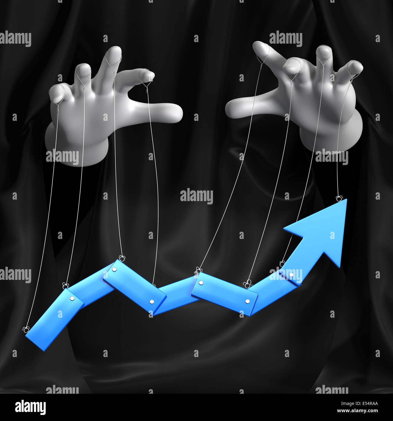 Global conspiracy in the business. Conceptual illustration Stock Photo ...