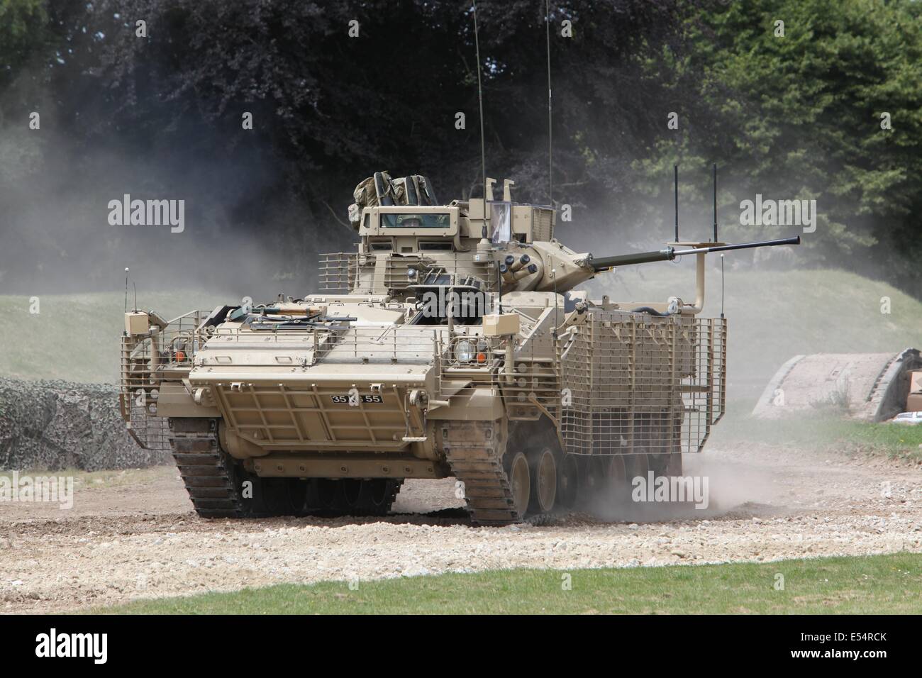 Warrior WCSP 40mm Turret - Bovington Stock Photo - Alamy