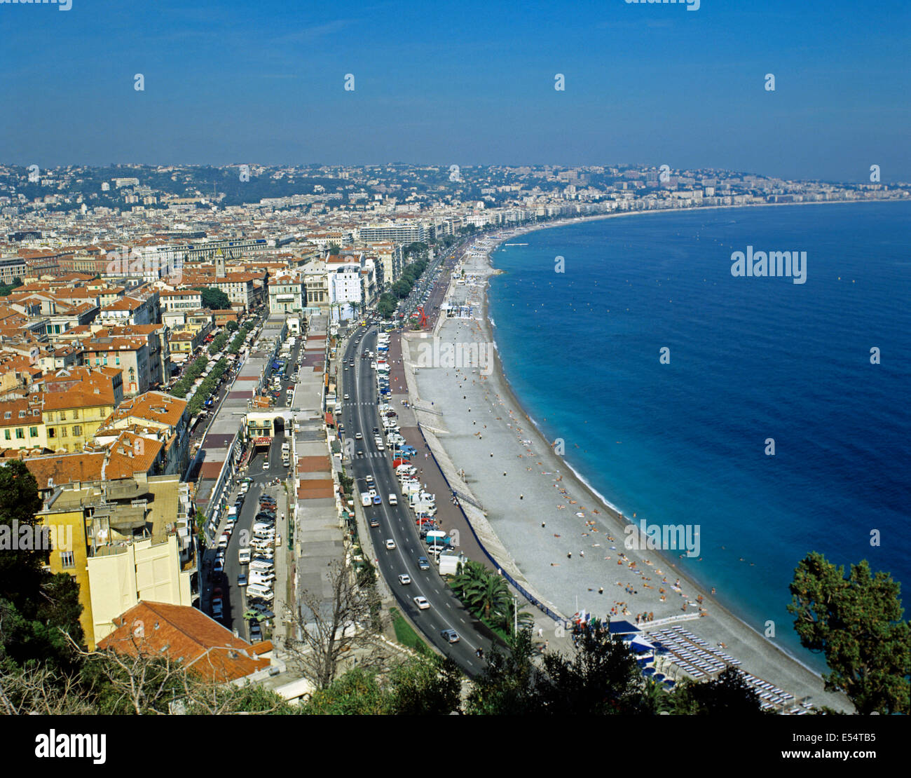 Nice france promenade aerial hi-res stock photography and images - Alamy