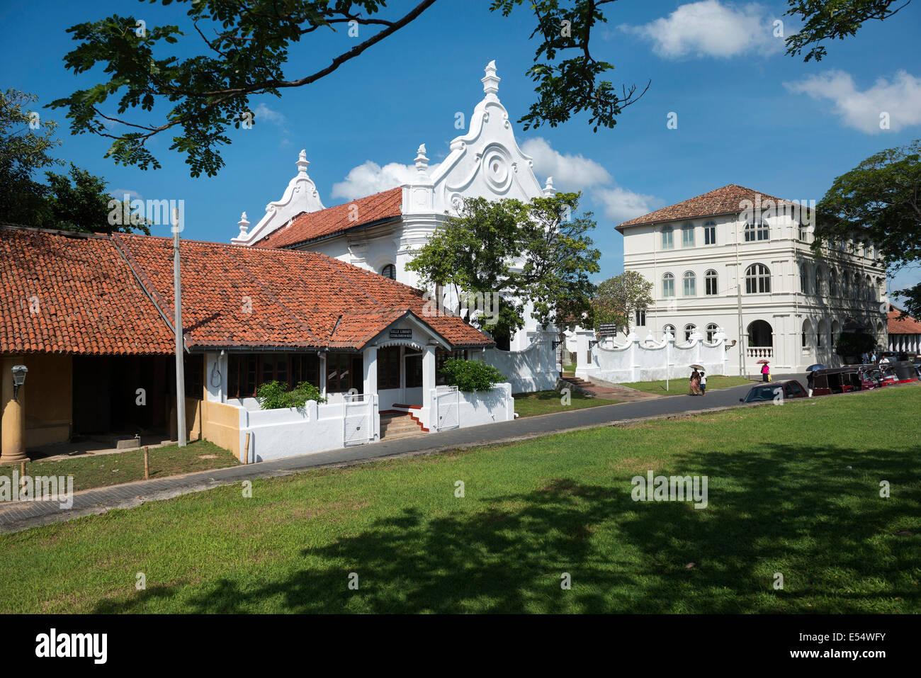 Dutch Reformed Church and post office inside the Galle fort, Sri Lanka ...