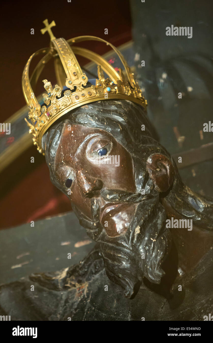 Volto Santo (Holy Face) carving of Jesus supposedly carved by Nicodemus ...