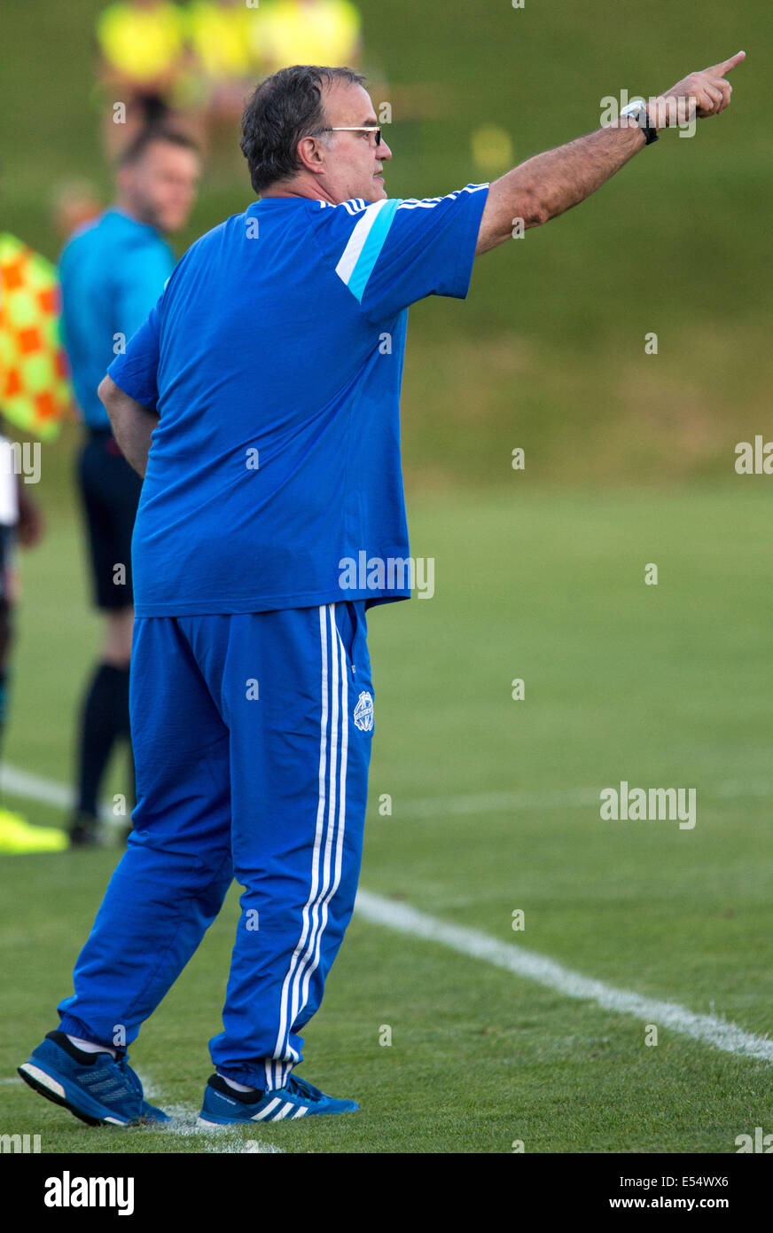 Seekirchen, Austria. 19th July, 2014. Marseille's coach Marco Bielsa ...