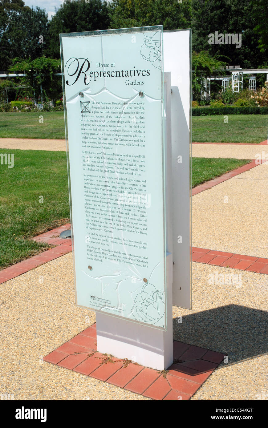 Rose Garden, Canberra, Australia Stock Photo - Alamy