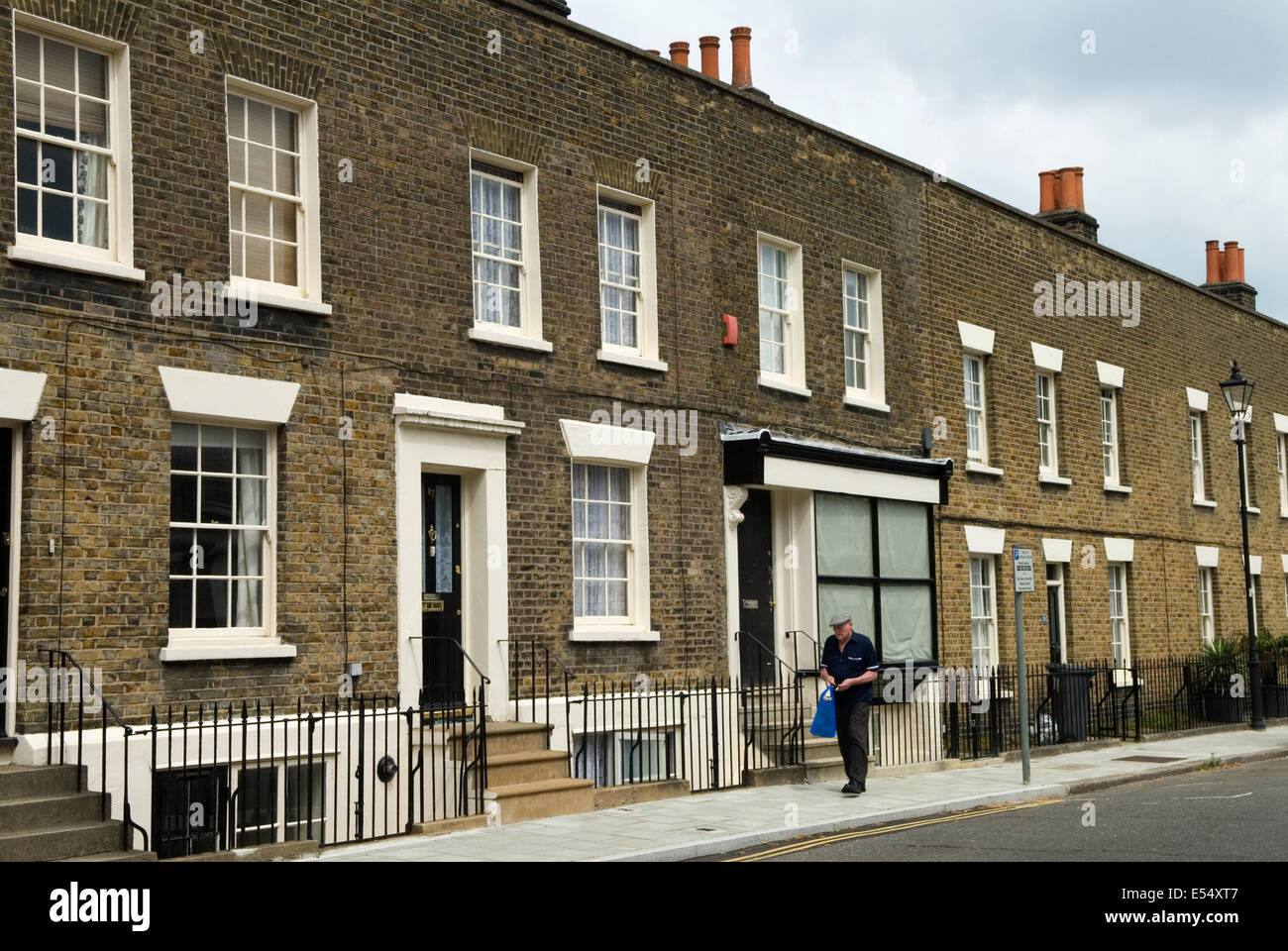 Georgian terrace houses. Georgian shop window mid terrace now unused as ...