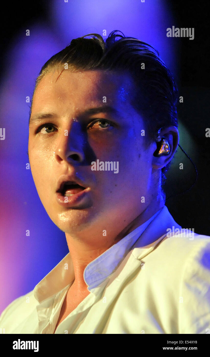 Ostrava, Czech Republic. 20th July, 2014. Singer John Newman from ...