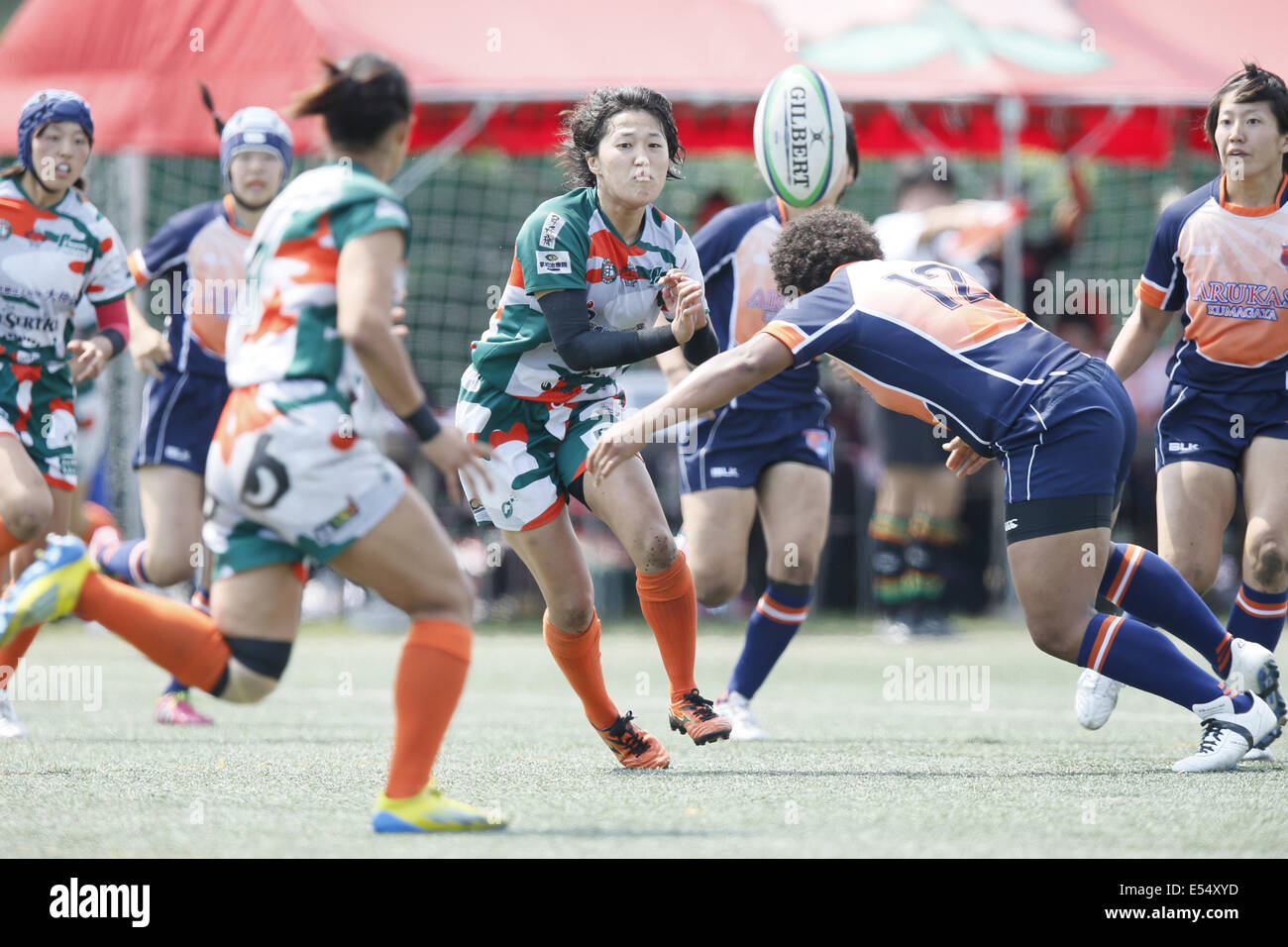 Kanagawa, Japan. 20th July, 2014. Chiharu Nakamura (Phoenix) Rugby ...