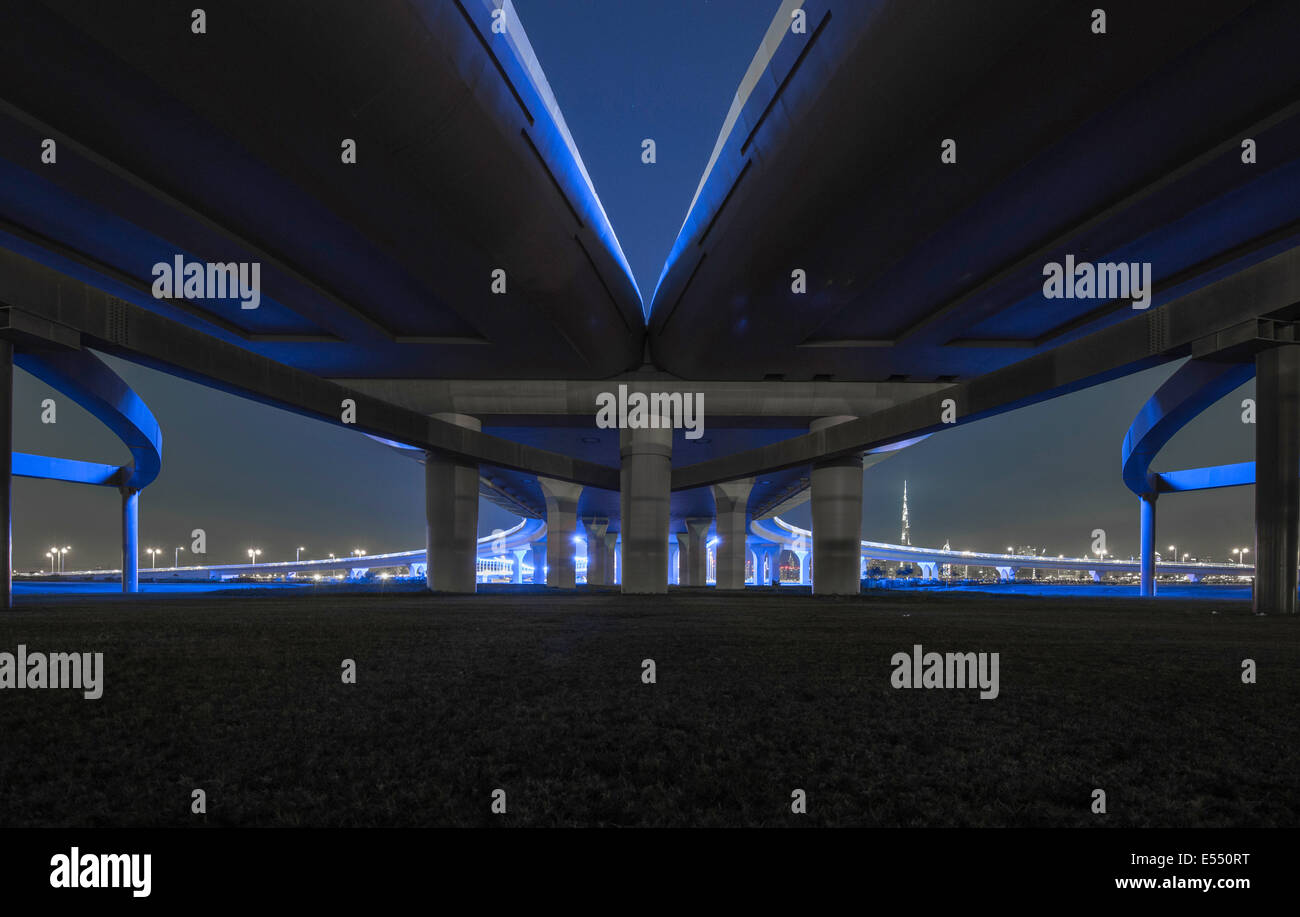 Meydan Bridge, Dubai, UAE Stock Photo - Alamy
