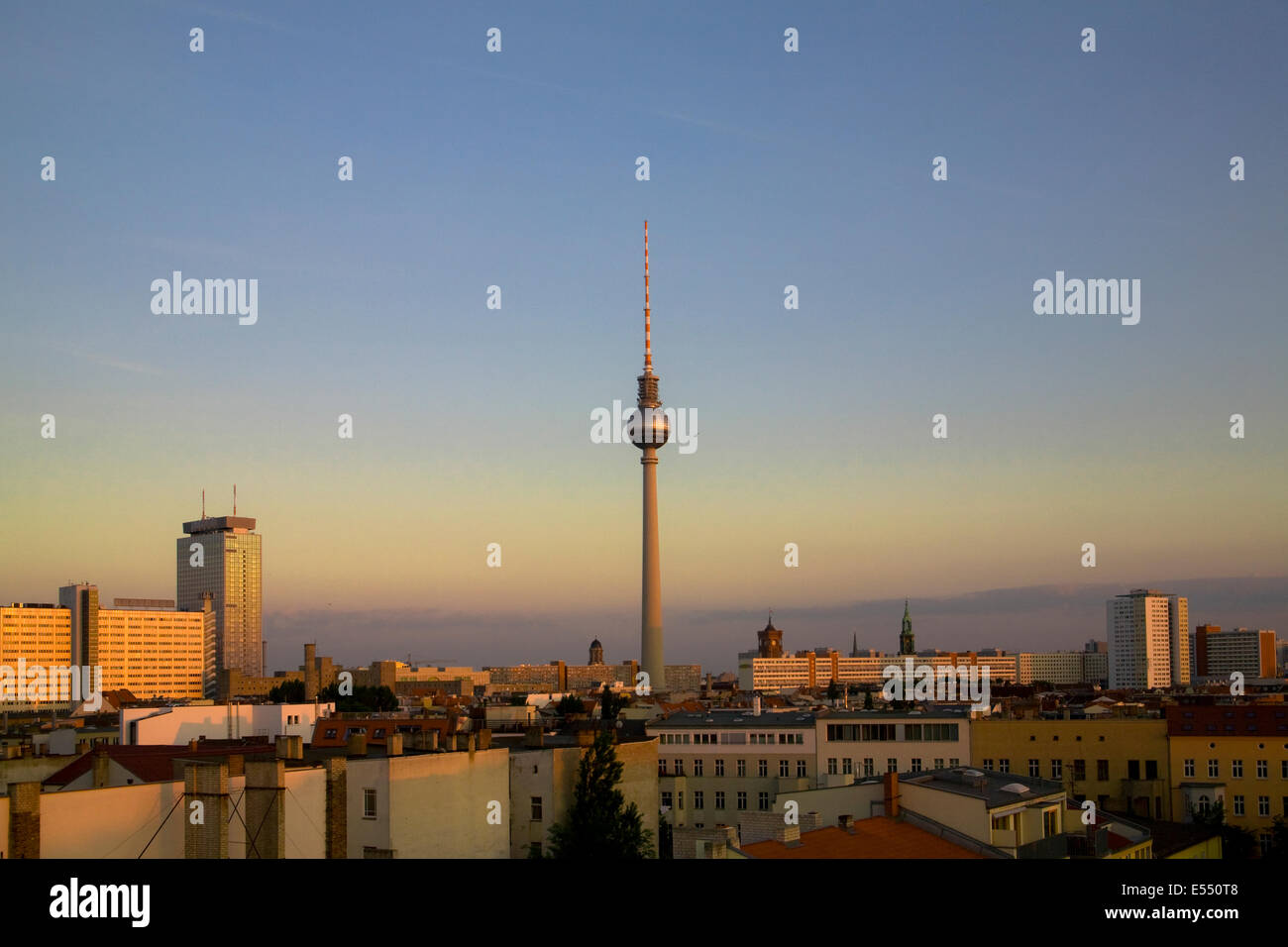 Panorama of Berlin with television tower, Germany Stock Photo - Alamy