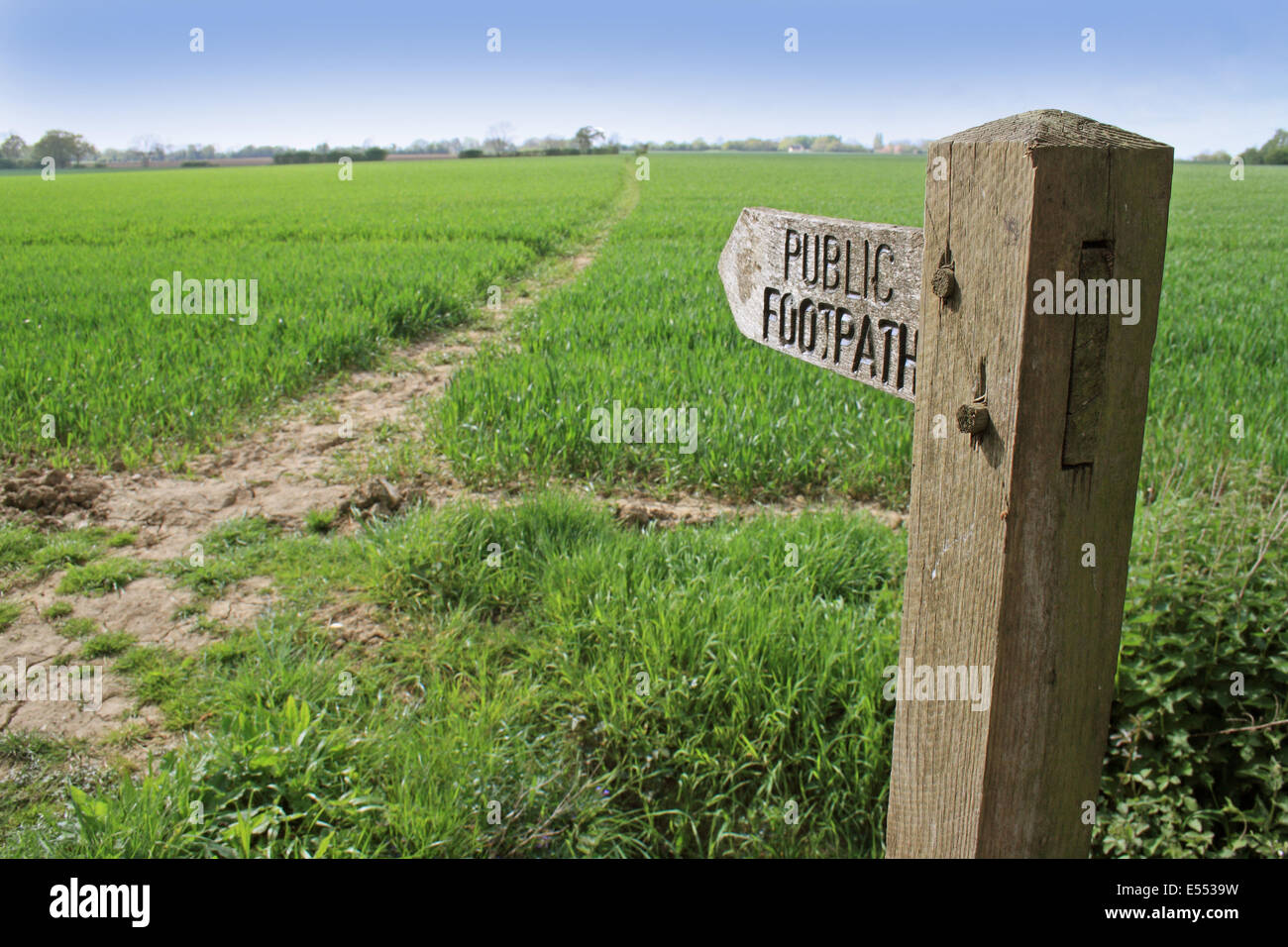 Path across arable field hi-res stock photography and images - Alamy