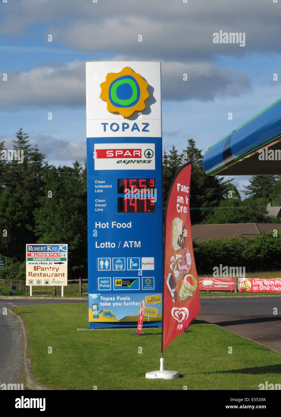 TOPAZ petrol station (formely Shell) in Northern Irleland. Photo Tony ...