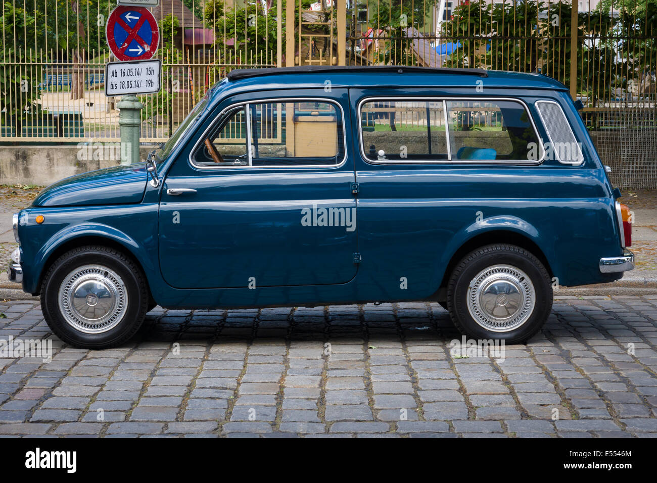 BERLIN, GERMANY - MAY 17, 2014: City car Fiat 500 K Giardiniera. 27th ...