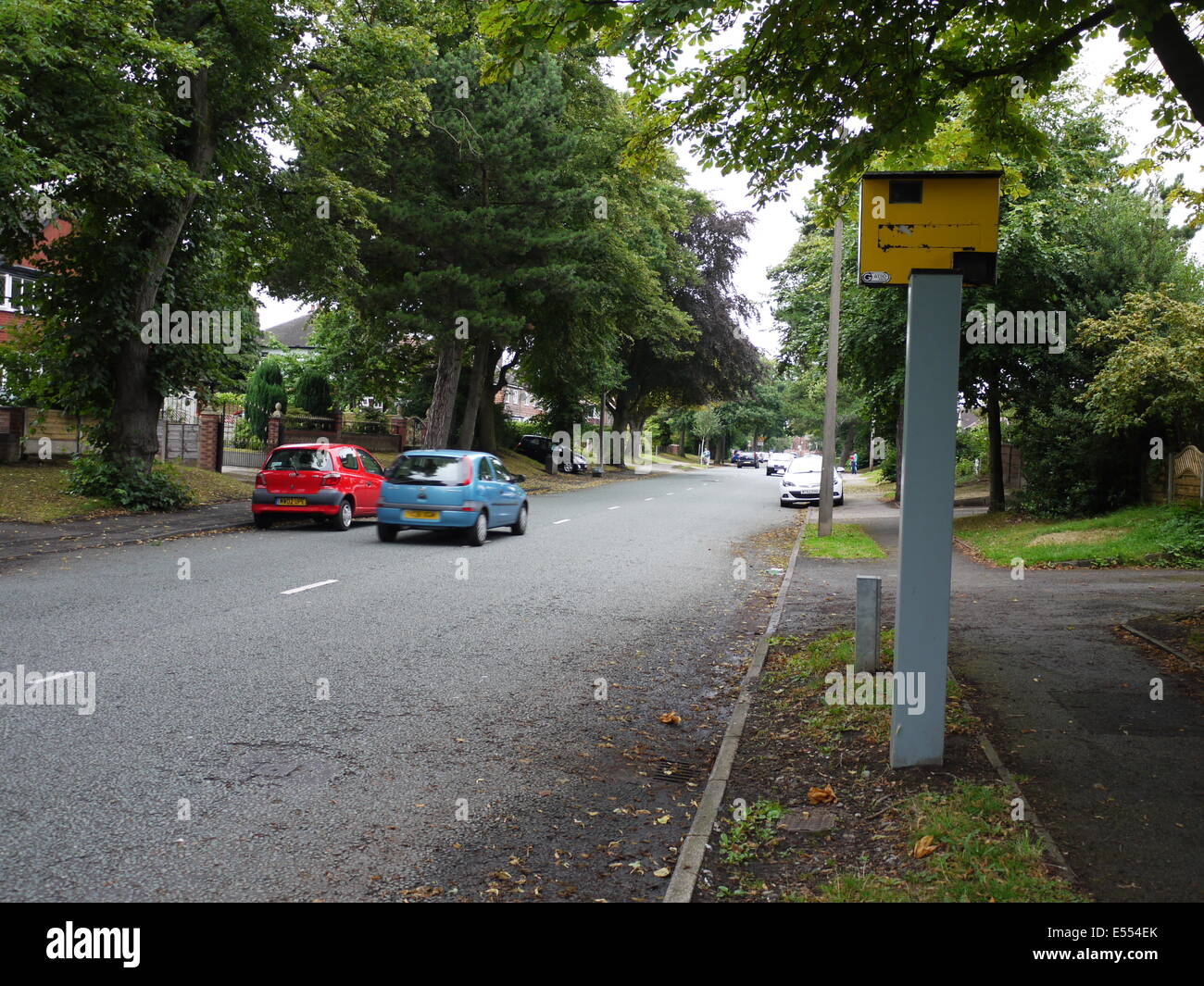 Gatso Meter.Suburban Street Stock Photo - Alamy