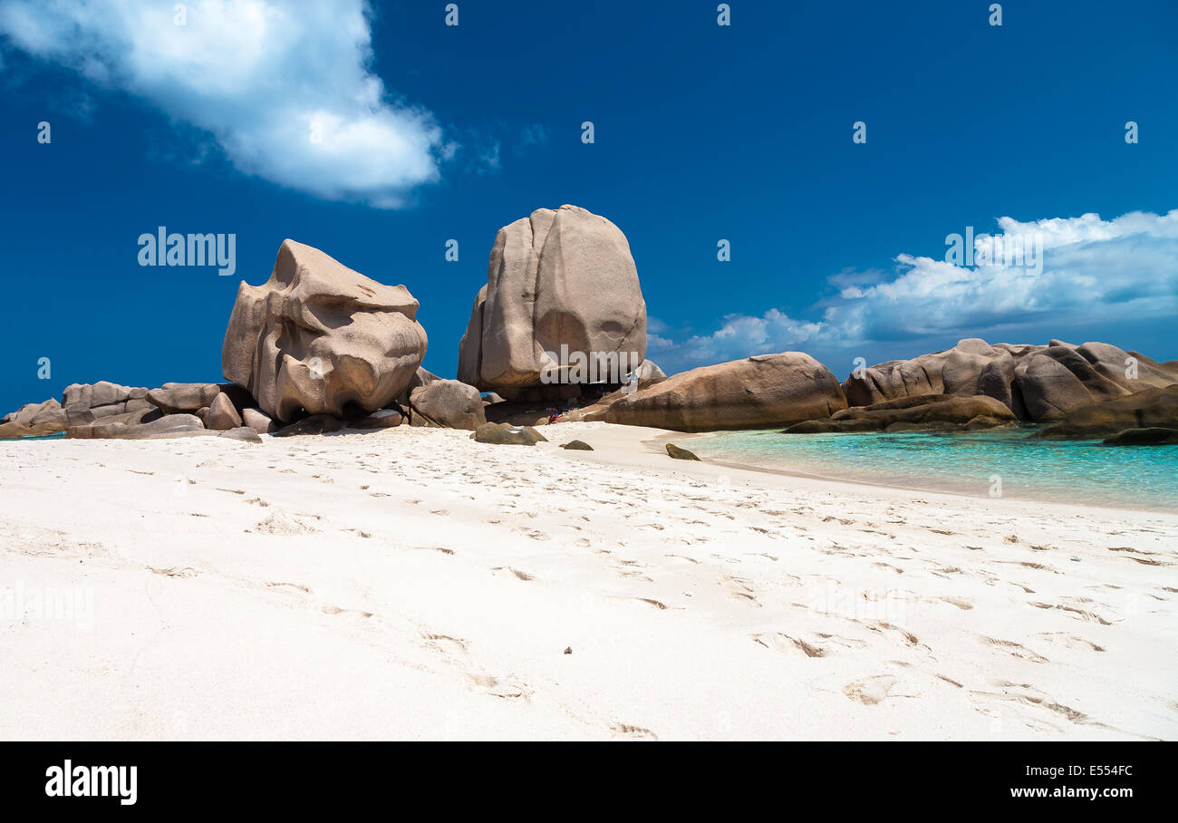 Unusual Rock Formations On A Remote Tropical Beach Stock Photo - Alamy