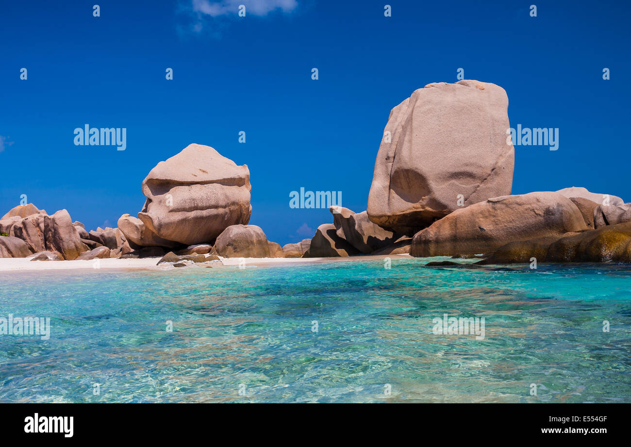 Beautiful beach rocks turquoise hi-res stock photography and images - Alamy