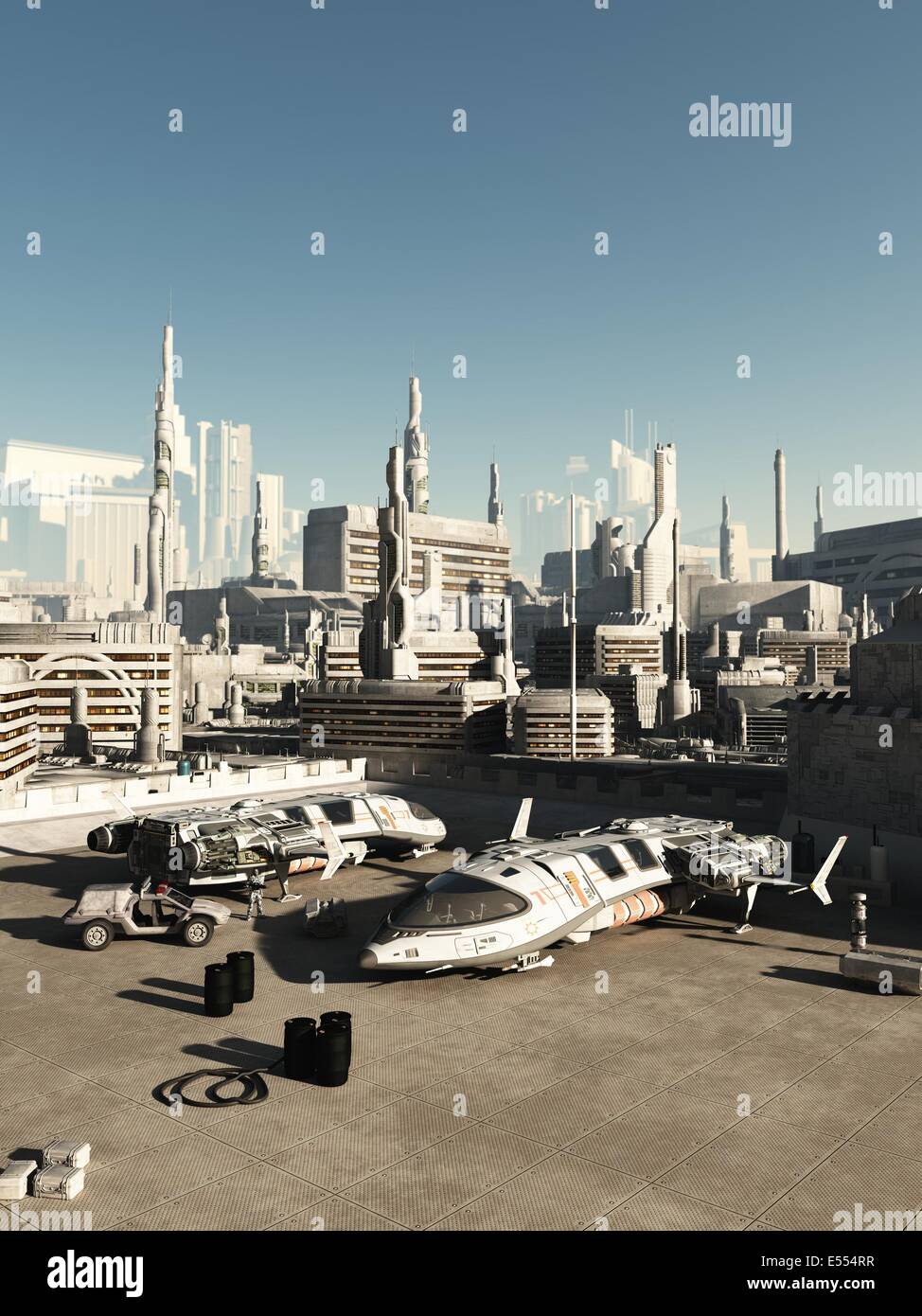 Futuristic spaceport hi-res stock photography and images - Alamy