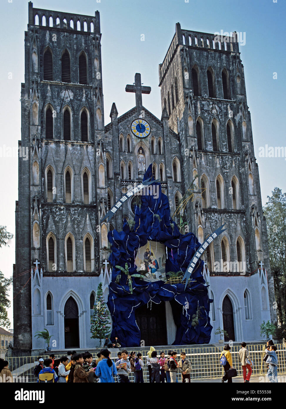 Facade of the Saint Joseph Cathedral, seat of the Roman Catholic ...