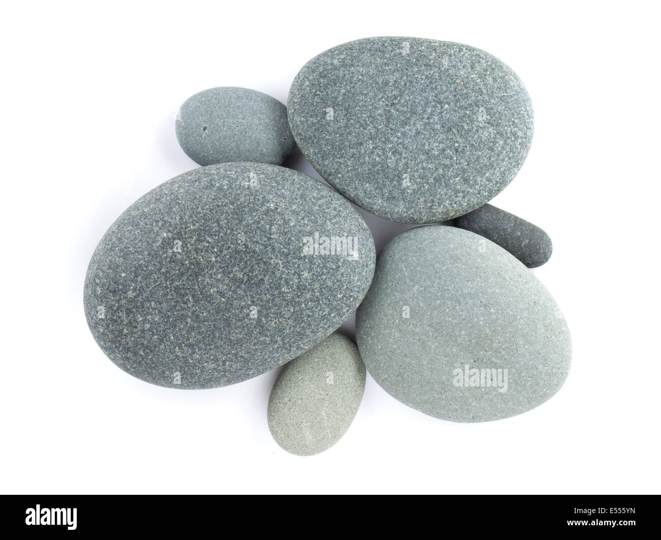 Sea stones. Isolated on white background Stock Photo - Alamy