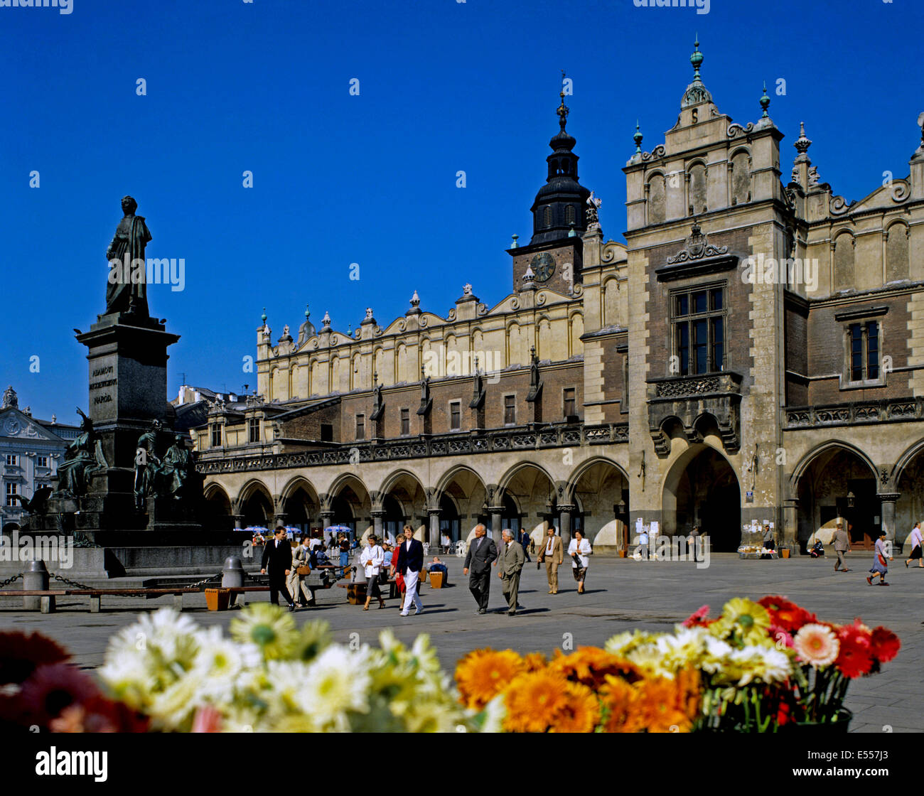 View of the Main Market Square (Rynek Glowny) of the Old Town, Krakow ...