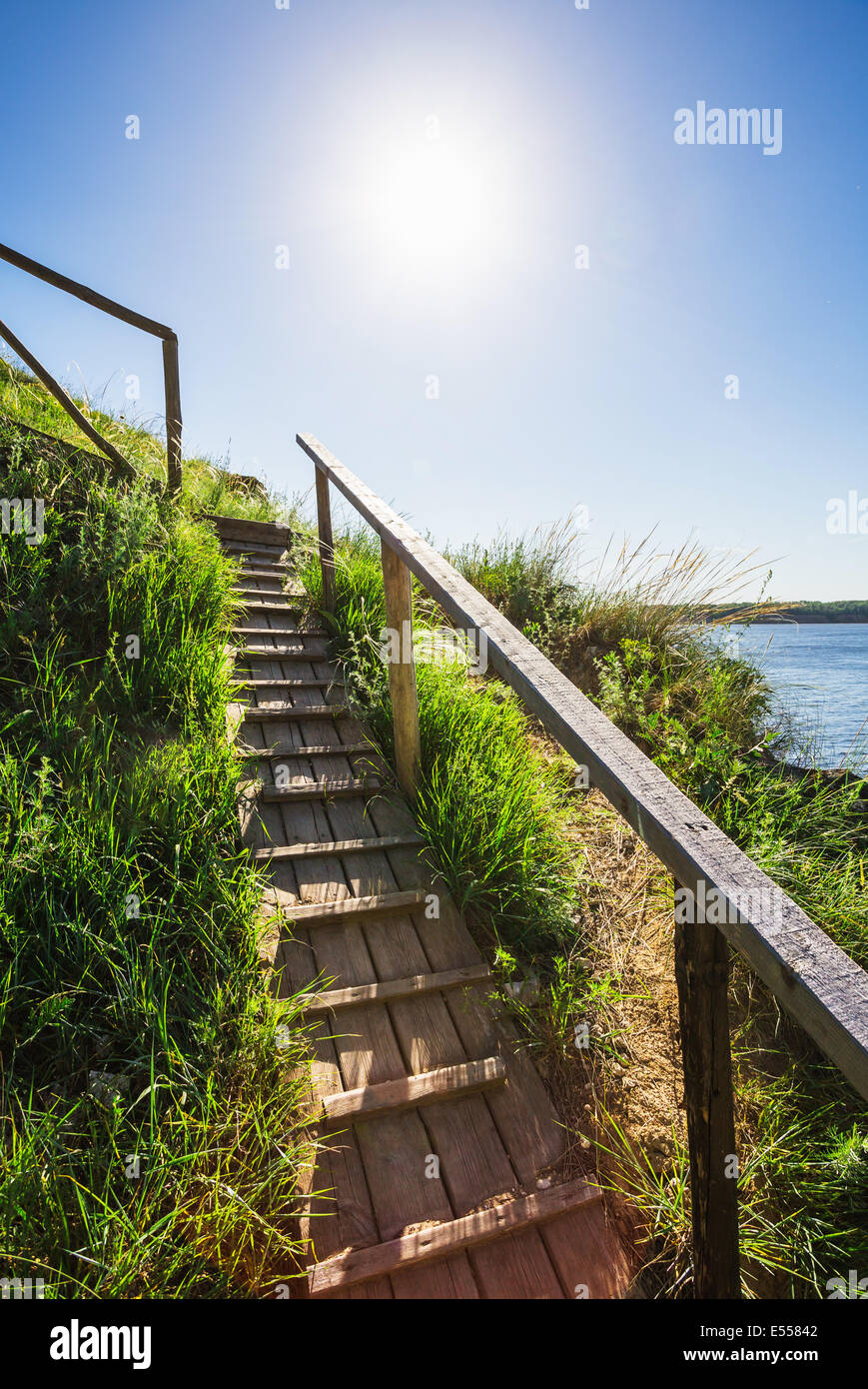 The old stone stairs on a hill Stock Photo - Alamy