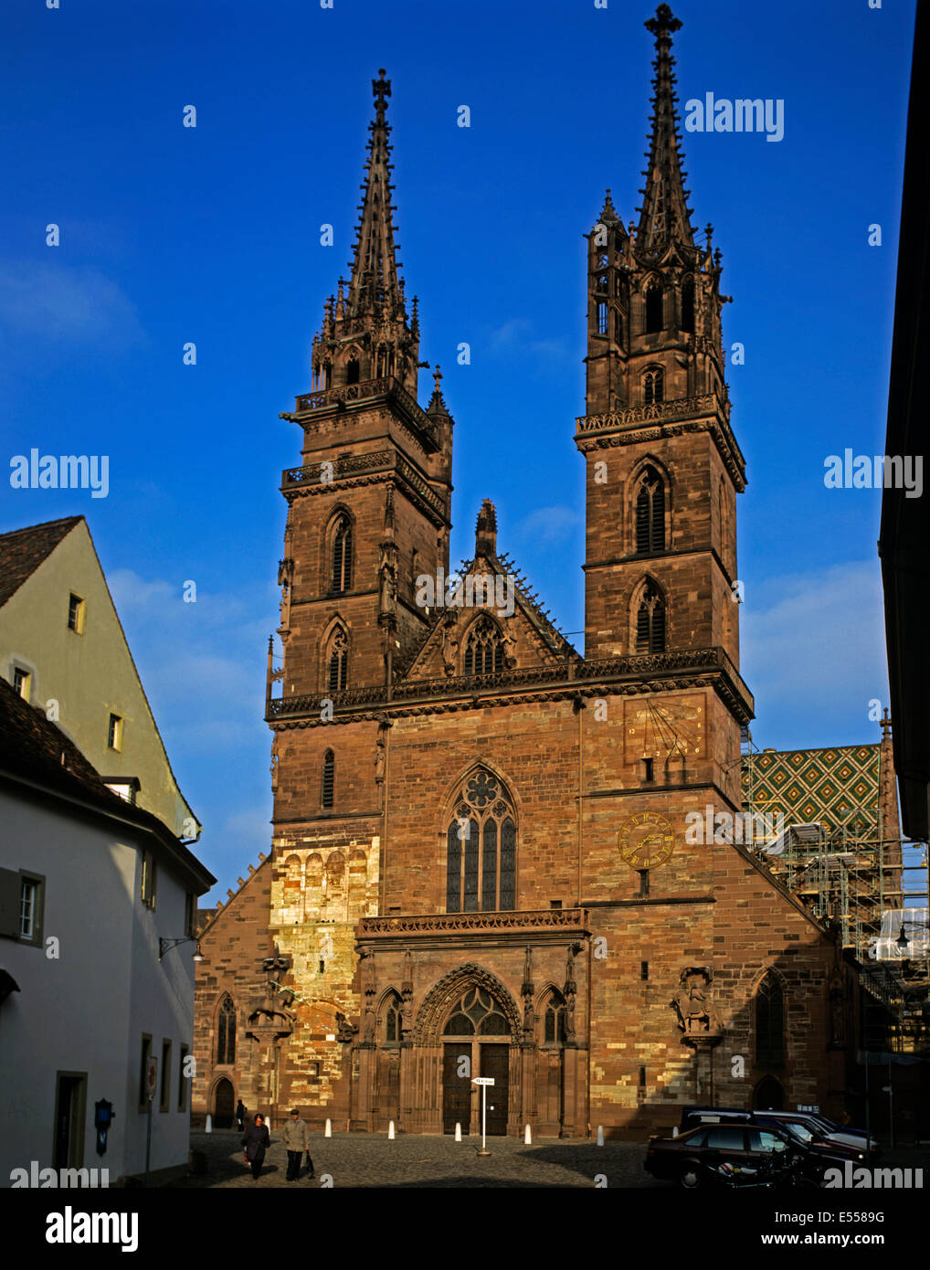 View of the Bern Minster in the Old City, Bern, Swizterland Stock Photo ...
