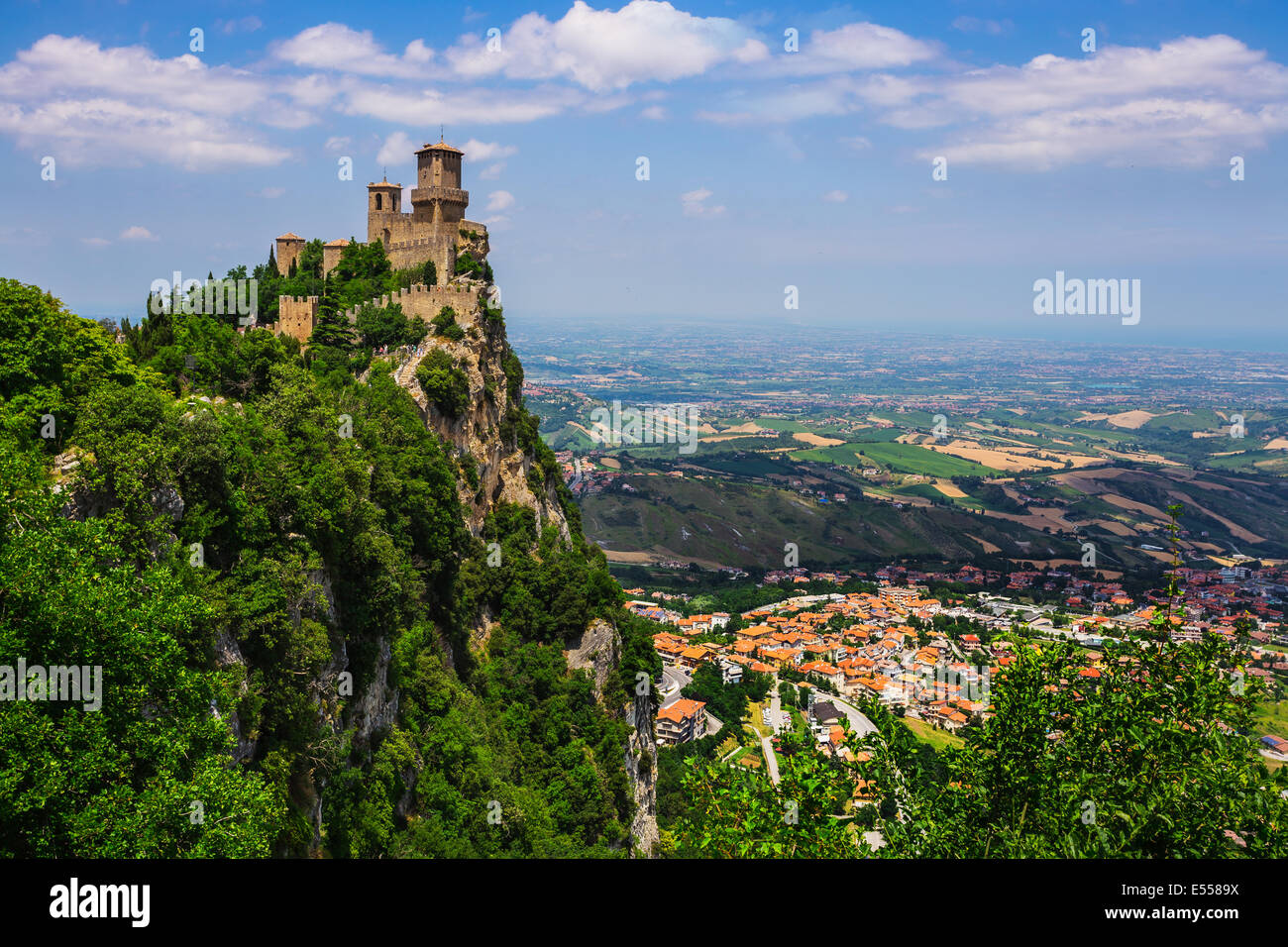 Rocca della Guaita, the most ancient fortress of San Marino, Italy ...