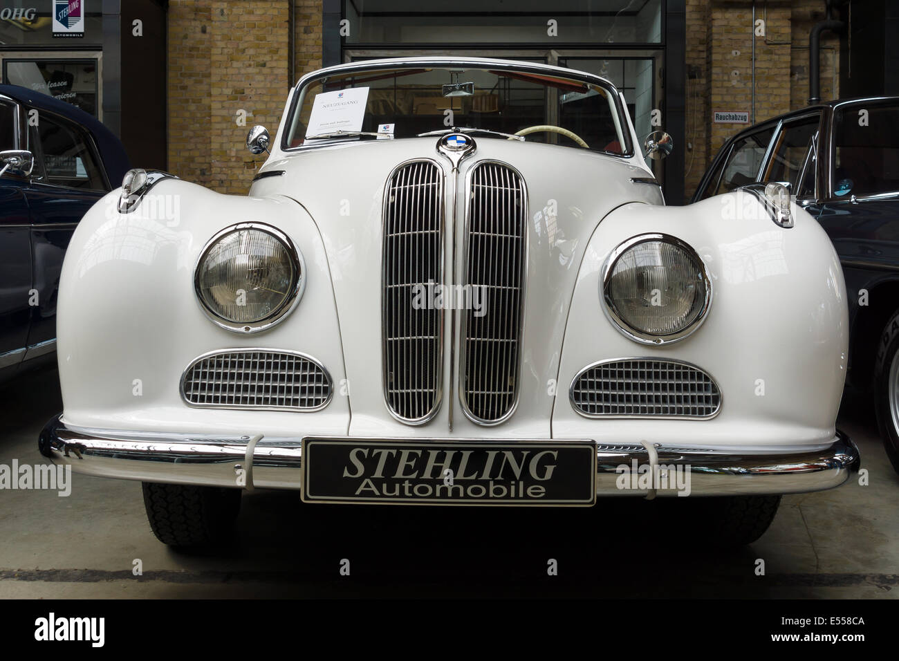 BERLIN, GERMANY - MAY 17, 2014: Full-size luxury car BMW 502 ...