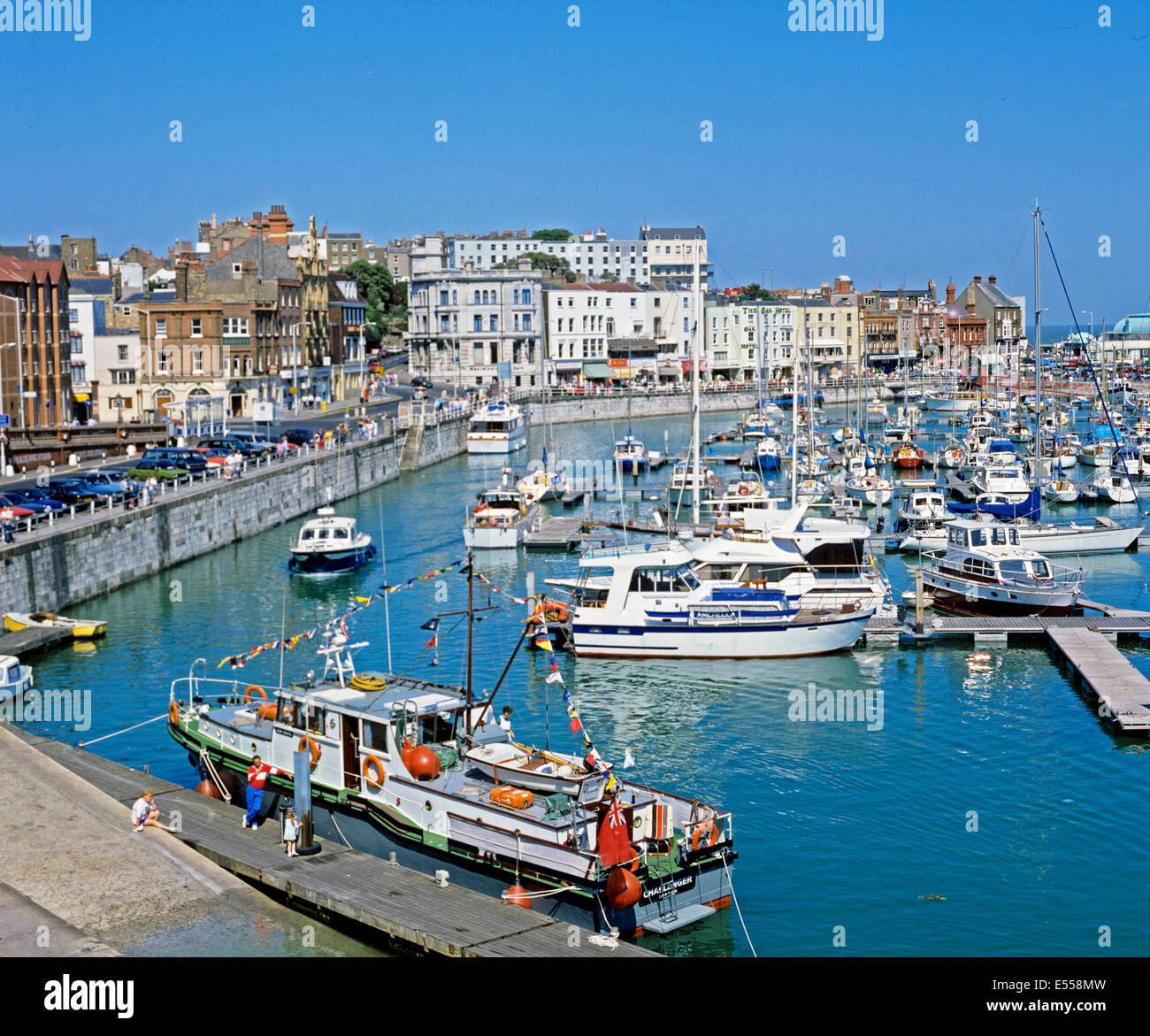 View of the Royal Harbour & Marina, Ramsgate, Kent, United Kingdom ...