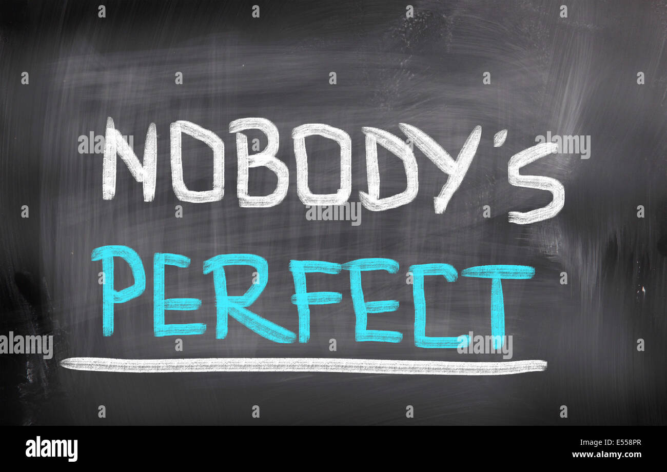 Nobody's Perfect Concept Stock Photo - Alamy