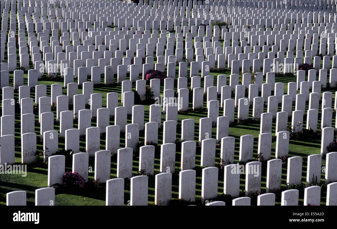 Ypres-Ieper WW1 Battlefield, 1914-1918, Belgium. Tyne Cot CWGC Cemetery ...