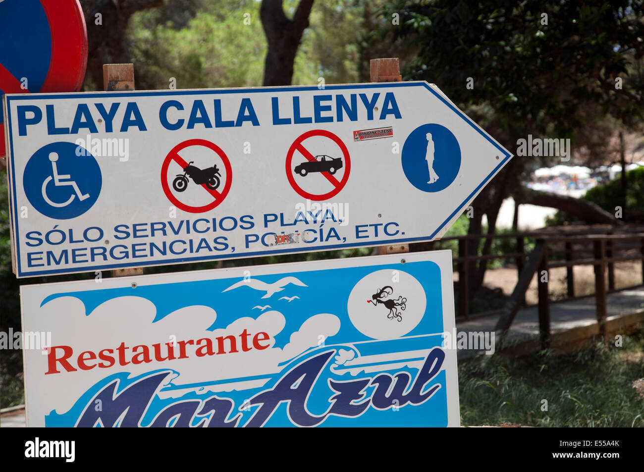 Ibiza and sign and beach hi-res stock photography and images - Alamy