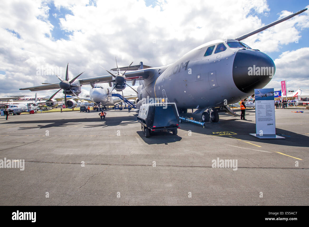 The Airbus A400M Atlas was showcased at the Farnborough International ...