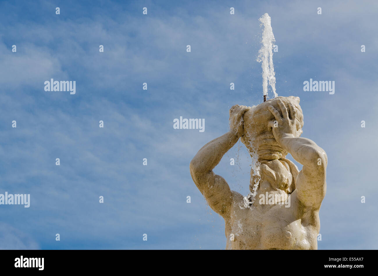 Triton Fountain, Gian Lorenzo Bernini, Barberini square, Rome Stock ...