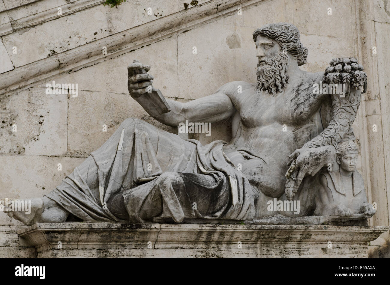 Roman statue the river god nile hi-res stock photography and images - Alamy