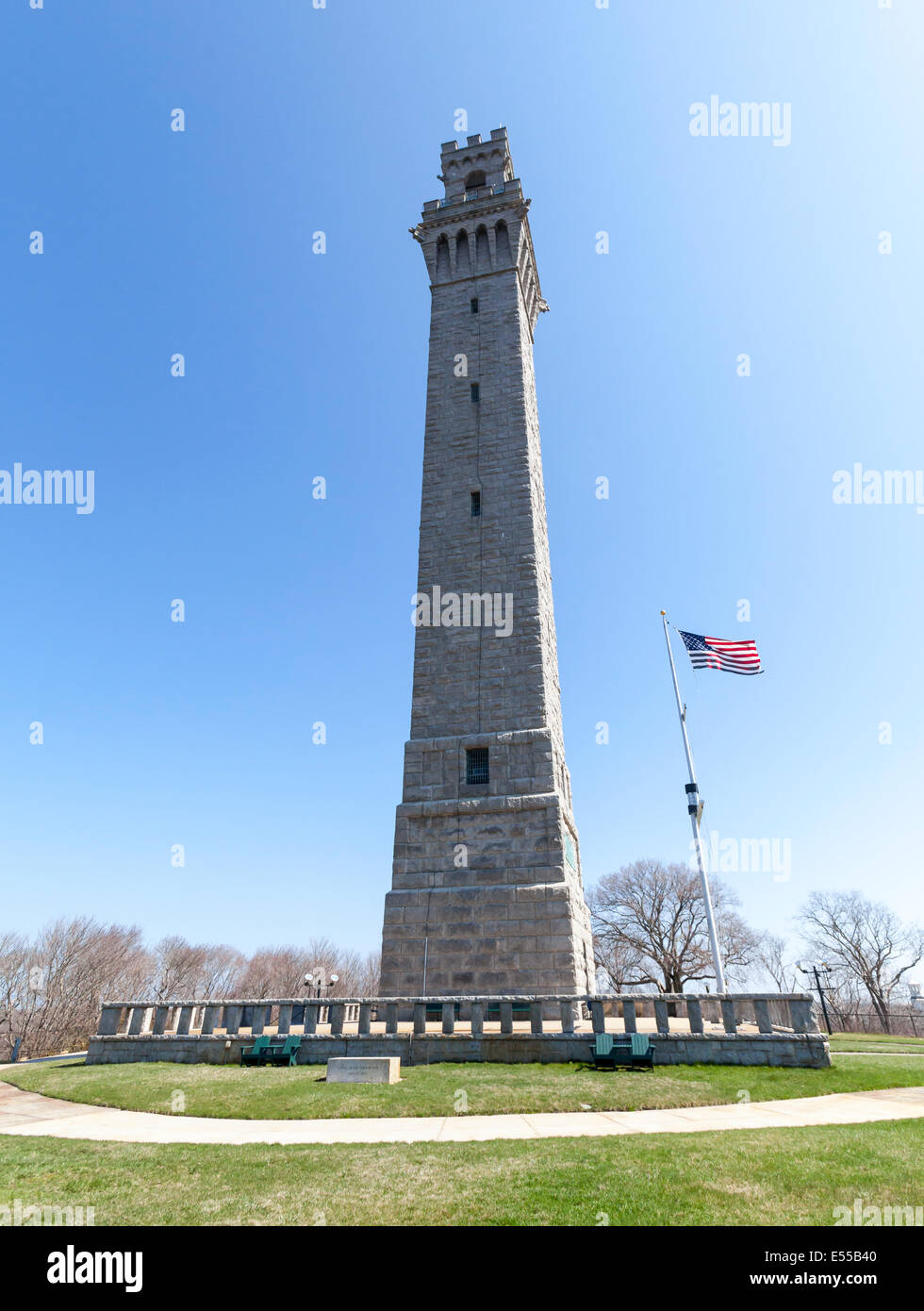 The Pilgrim Monument in Provincetown, Massachusetts Stock Photo - Alamy