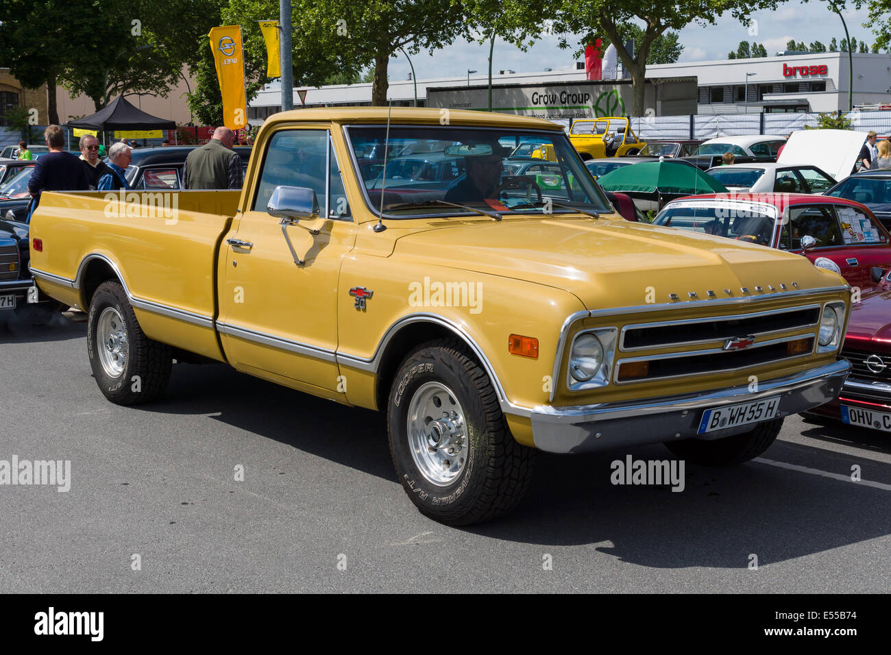 BERLIN, GERMANY - MAY 17, 2014: Full-size pickup truck Chevrolet C20 ...