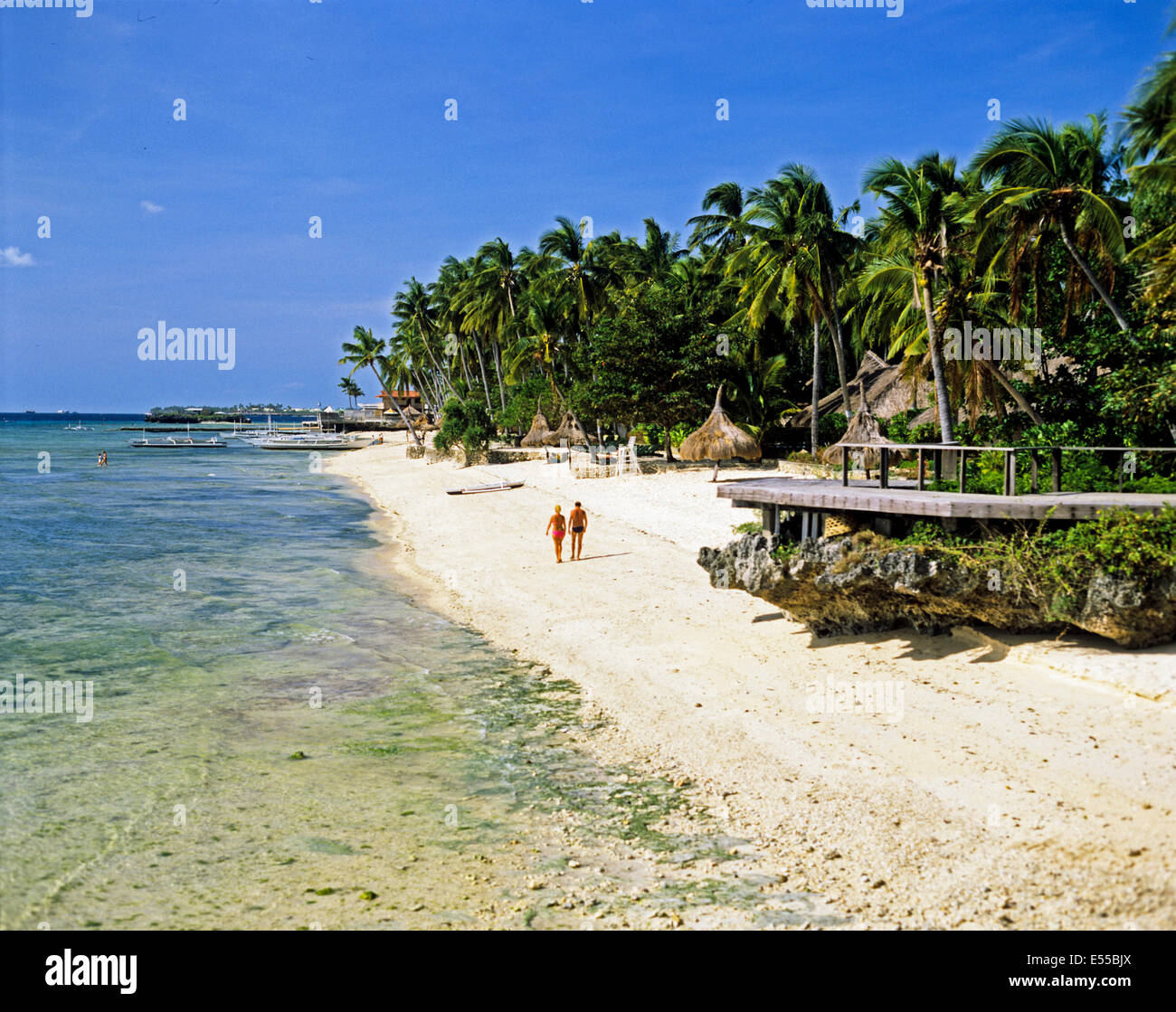 View of Tambuli Beach, Cebu, Philippines Stock Photo - Alamy
