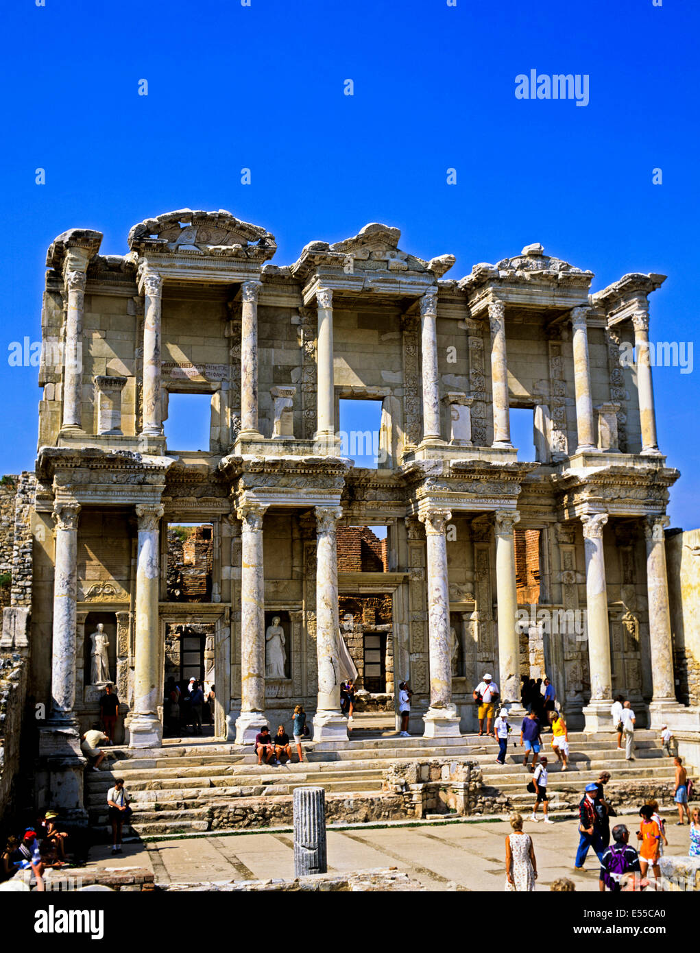 The Library of Celsus, Ephesus, Turkey Stock Photo - Alamy