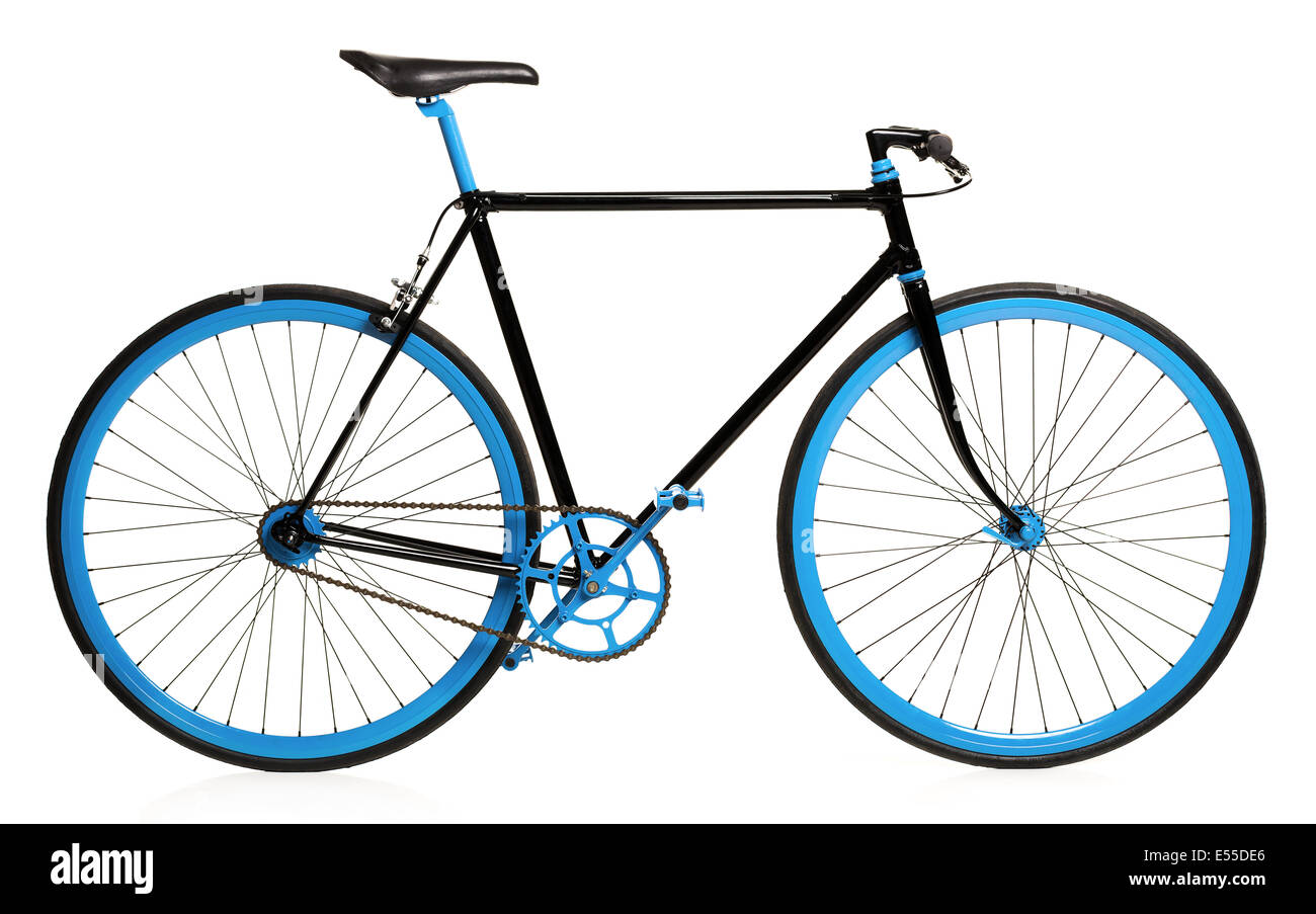 Stylish bicycle isolated on white background Stock Photo - Alamy
