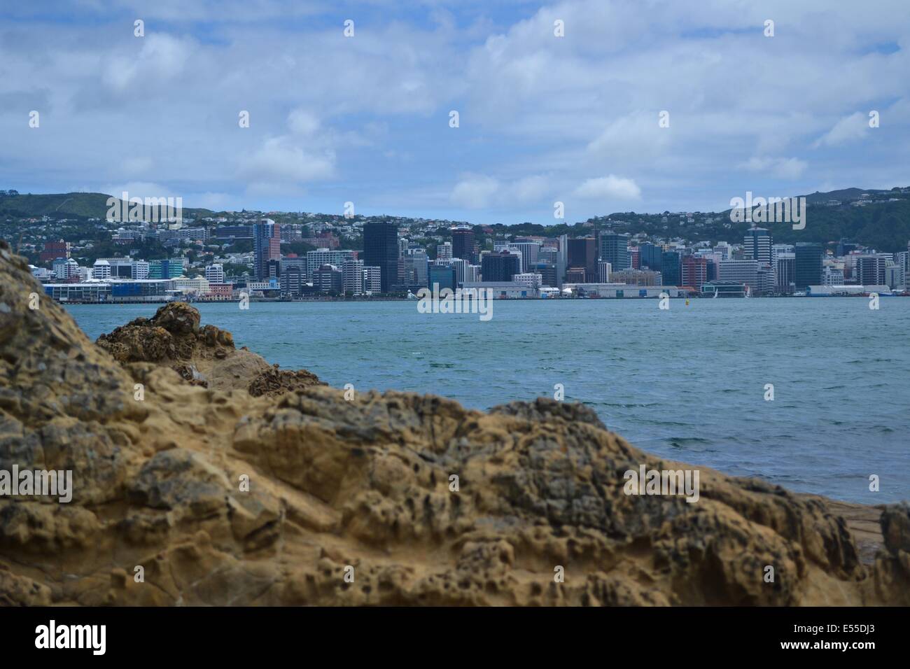 Wellington Skyline, New Zealand Stock Photo - Alamy