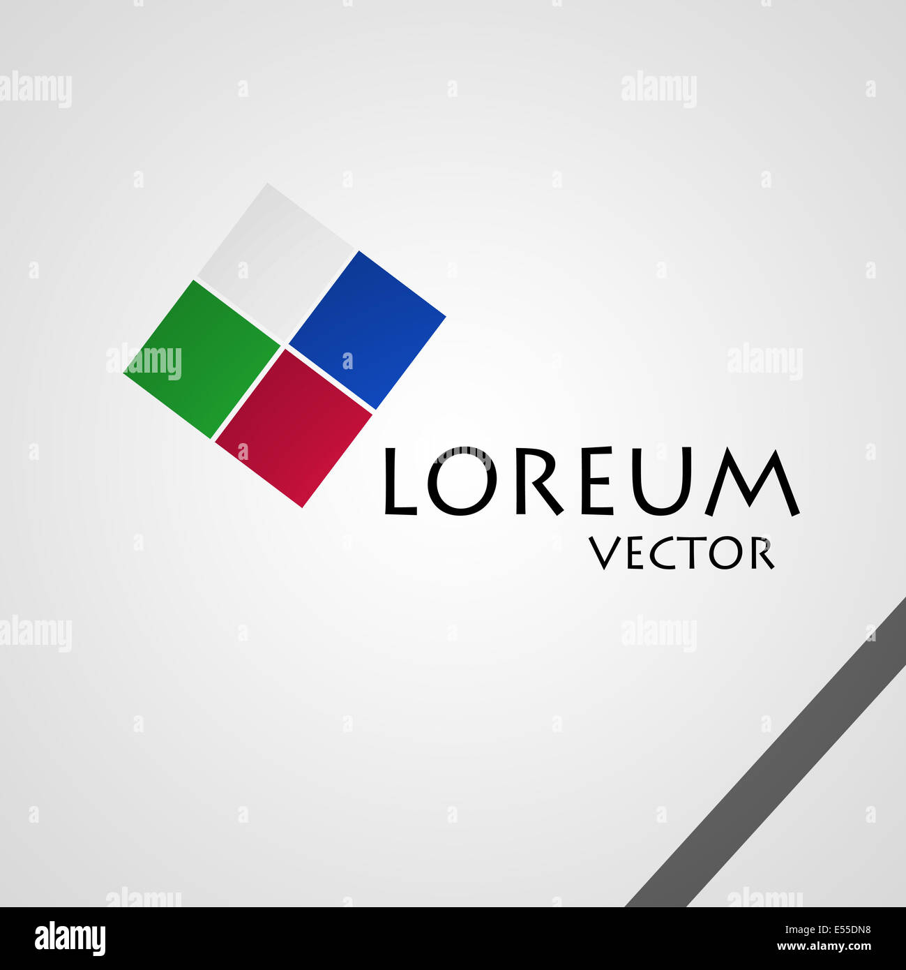 Company Logo. Blue - White - Red - Green Stock Photo - Alamy