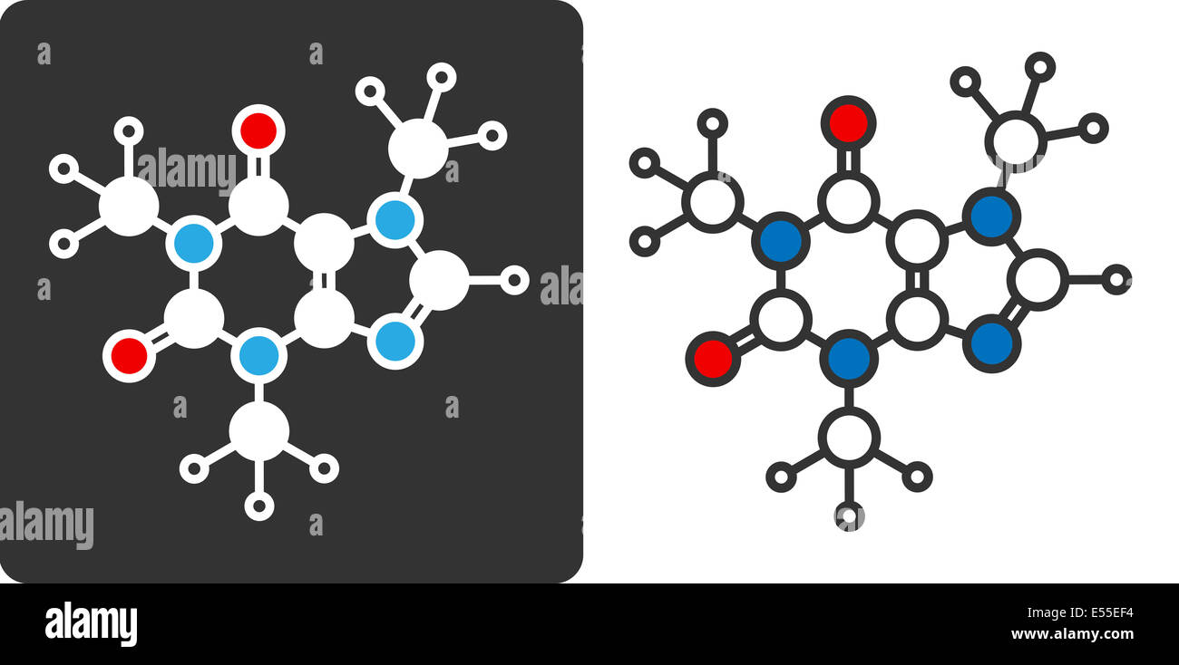 Caffeine structure hi-res stock photography and images - Alamy