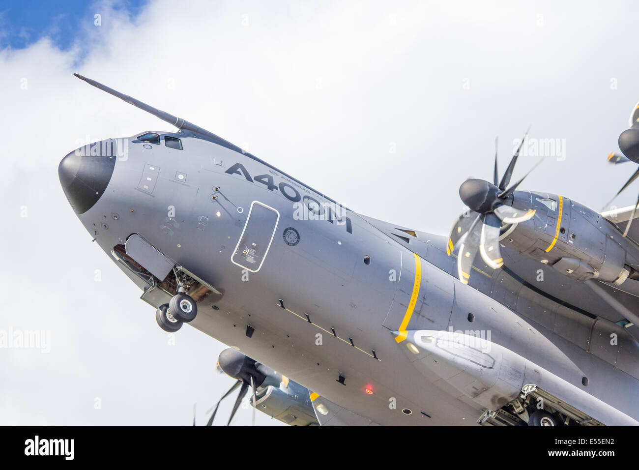 The Airbus A400M Atlas, a heavy-lift military transport aircraft, was ...